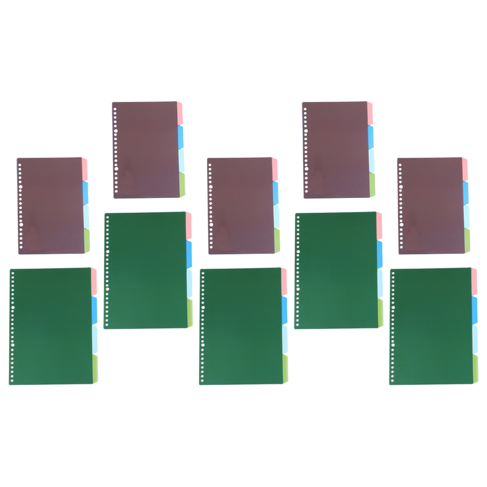 MLINS 10 Sets Filing Cabinet Folders Page Dividers Index Separator ...