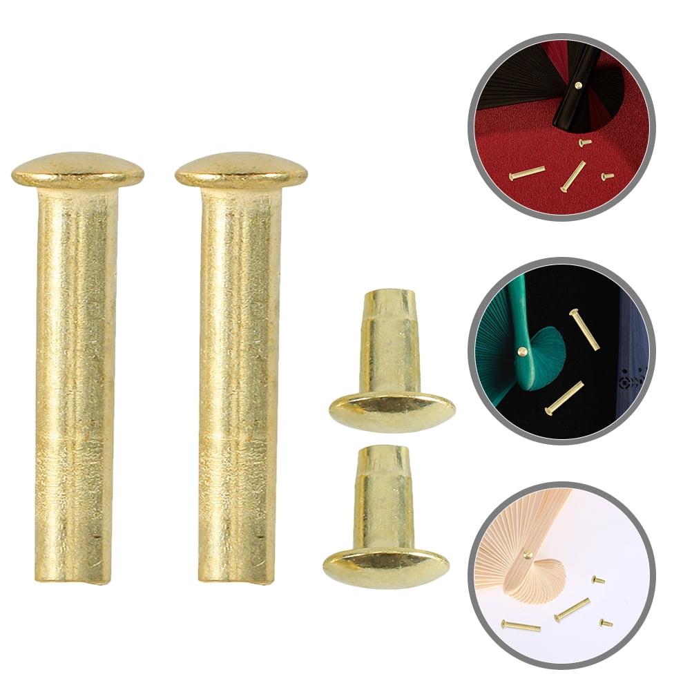 MLINS 10 Sets Folding Fan Repair Parts Metal Rivets for Long-Lasting ...