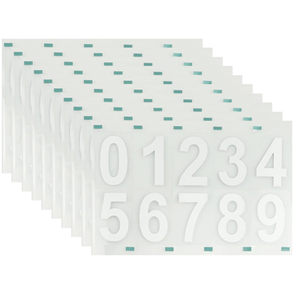 MLINS 10 Sets Mailbox Digital Stickers Mailboxes Number Marker Decals ...