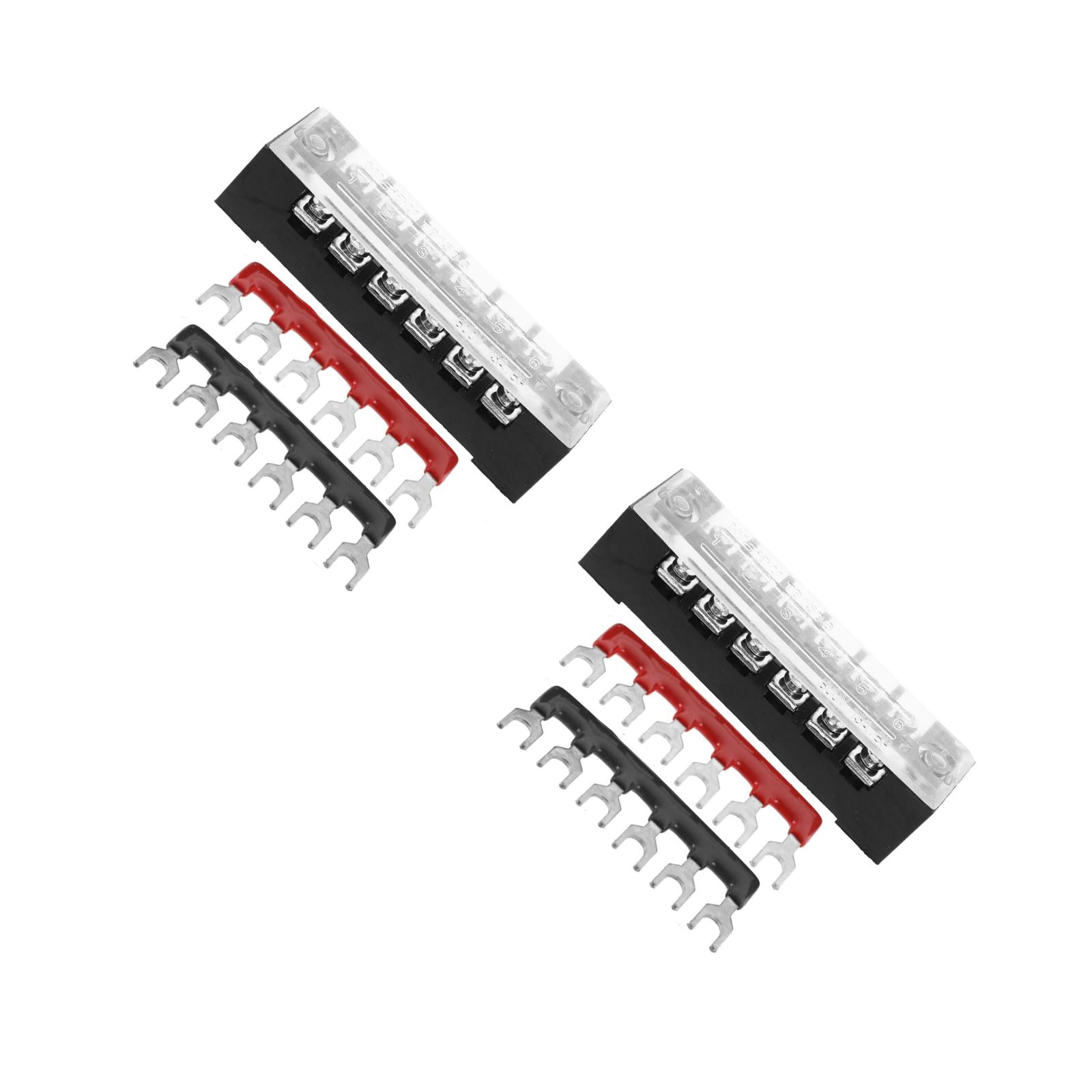 MLINS 10 Sets Terminal Block 600V 5A 6 Position Terminal Block with ...