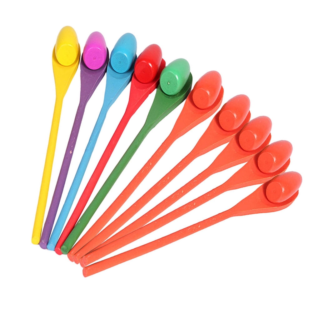 Egg Balance Game Relay Race Toy Set for Playing Assorted Color ...