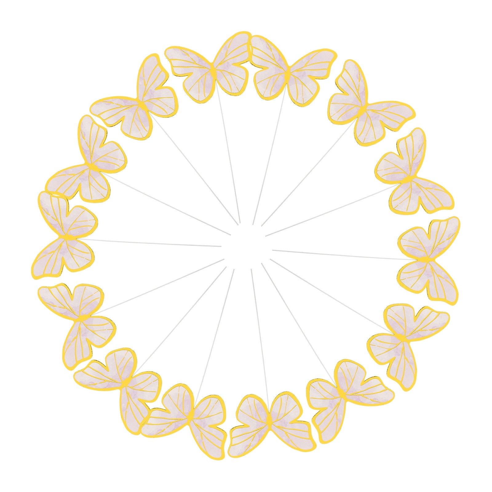 MLINS 10 Sets of Delicate Cupcake Toppers Decorative Cake Decors ...