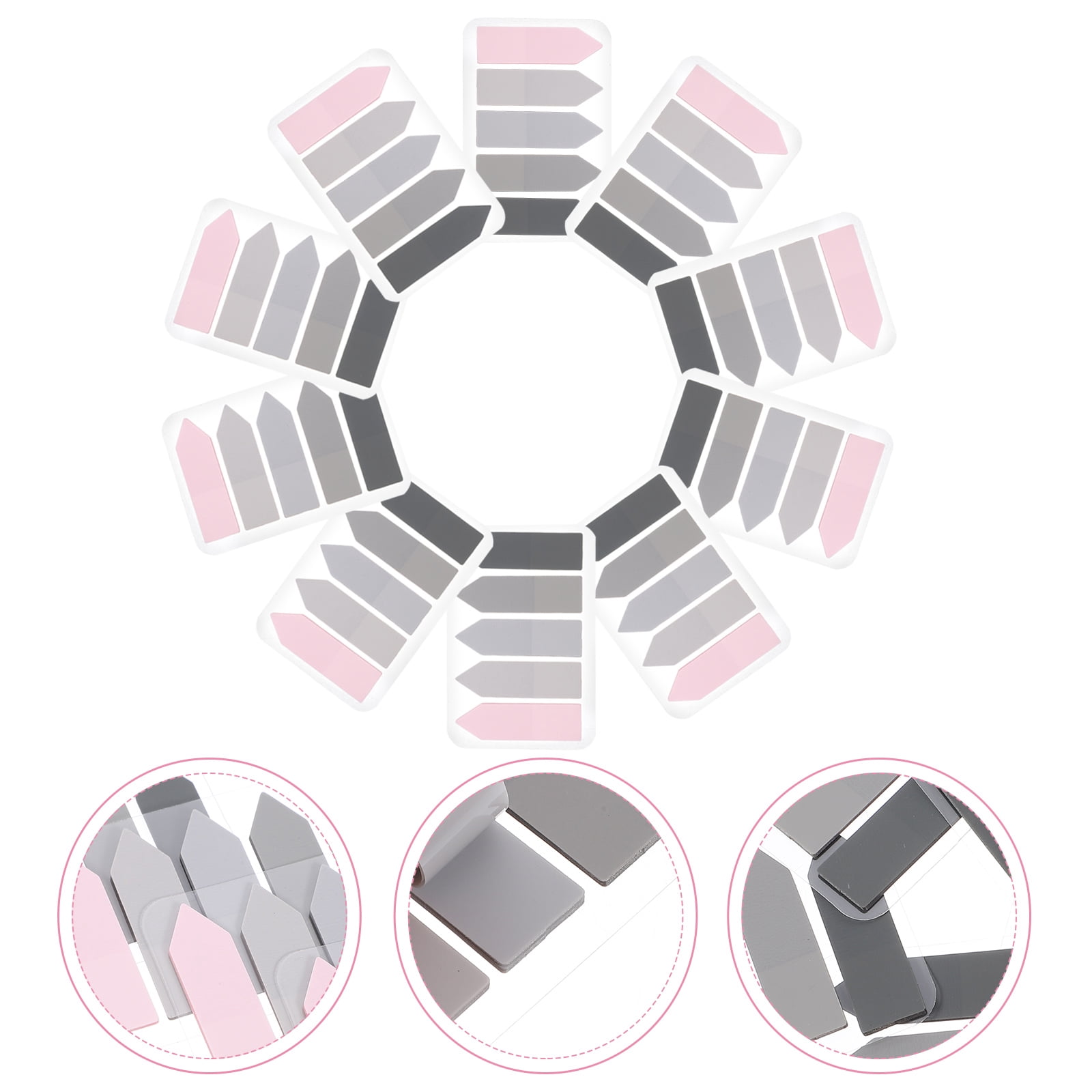 MLINS 10 Sets of Office Reading Strips Sticky Index Tabs Sticky ...