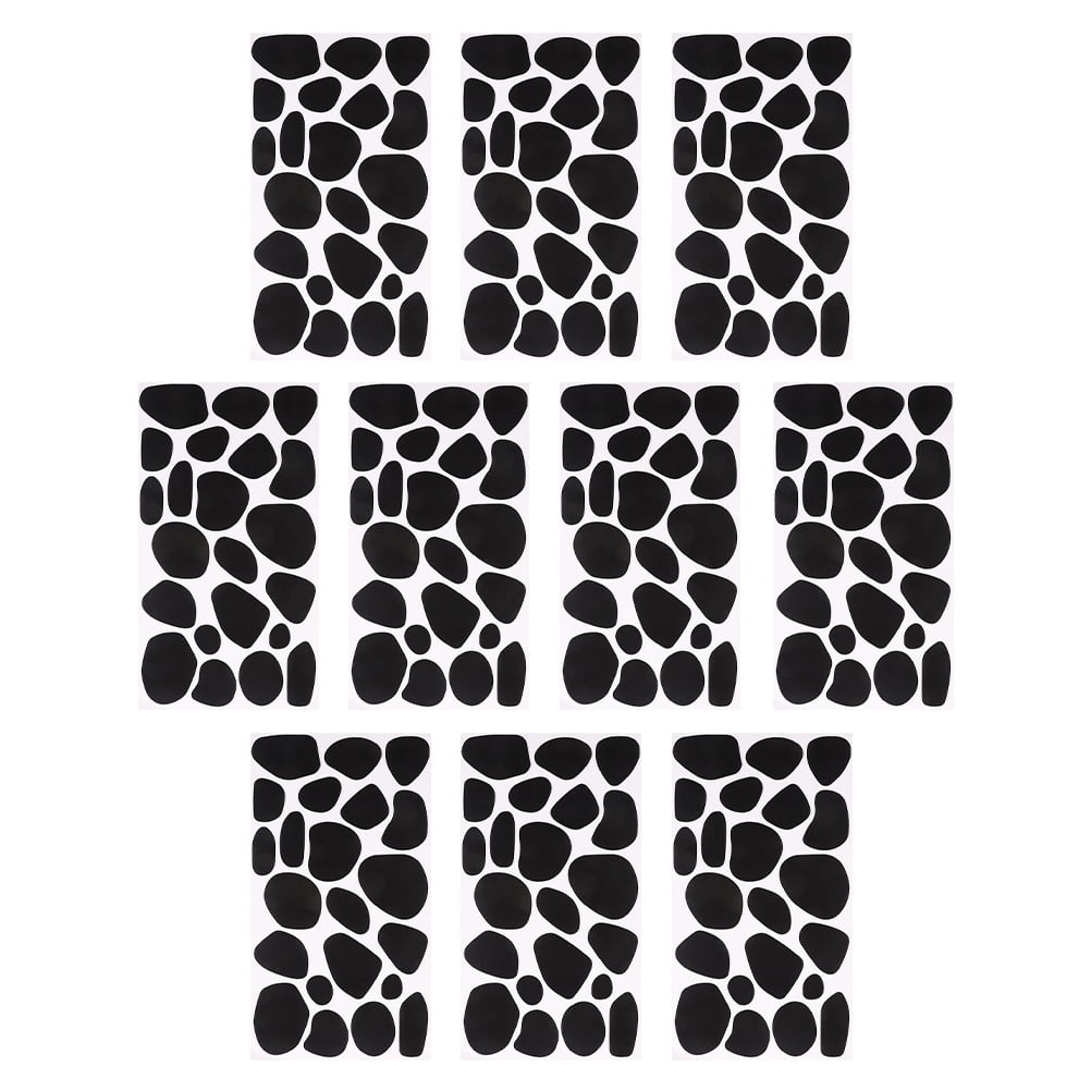 MLINS 10 Sheets Adhesive Felt Dots For Diy Crafting Black Felt Circles ...