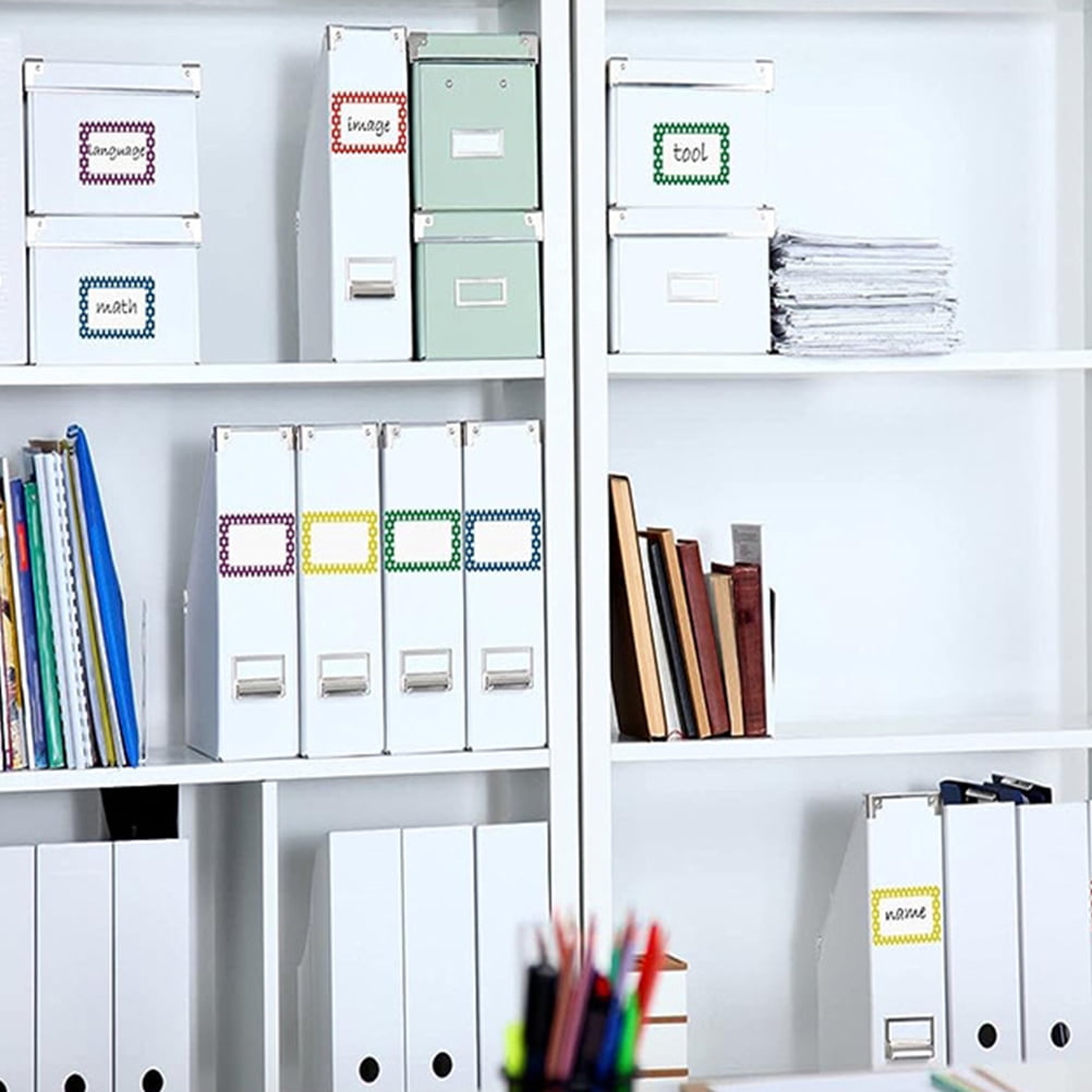 MLINS 10 Sheets Blank Writable Sticker Sticky Classification Labels ...