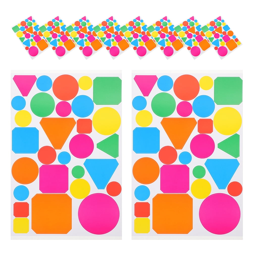 MLINS 10 Sheets Markers Sticker Paper Color Adhesive Stickers - Walmart.com