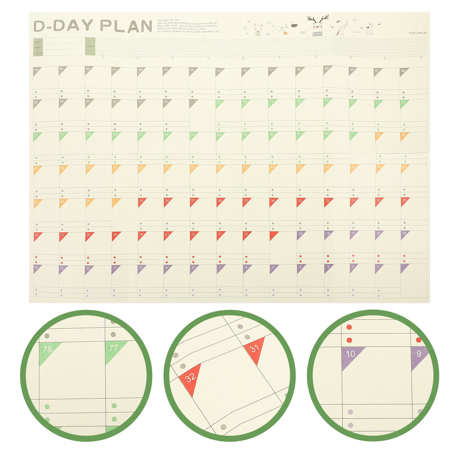 MLINS 10 Sheets Time Planner Leaning Planner Charts Plan Sheets Student ...