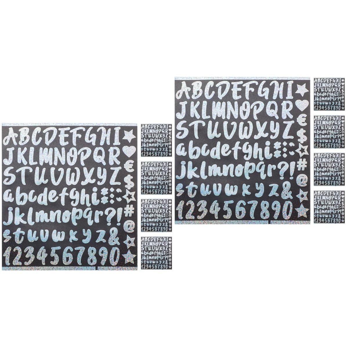 MLINS 10 Sheets of Adhesive Alphabet Numbers Stickers Letters Stickers ...