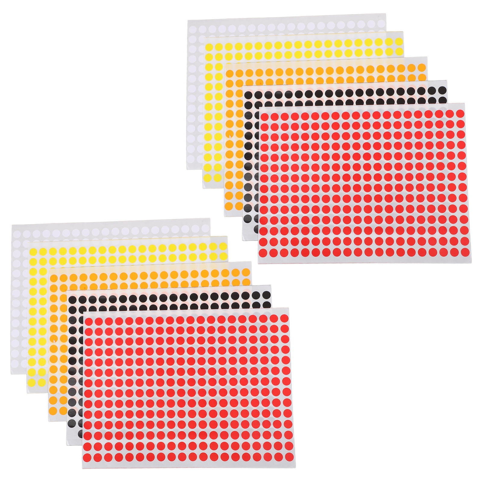 MLINS 10 Sheets of Adhesive Round Stickers Sealing Circle Label ...