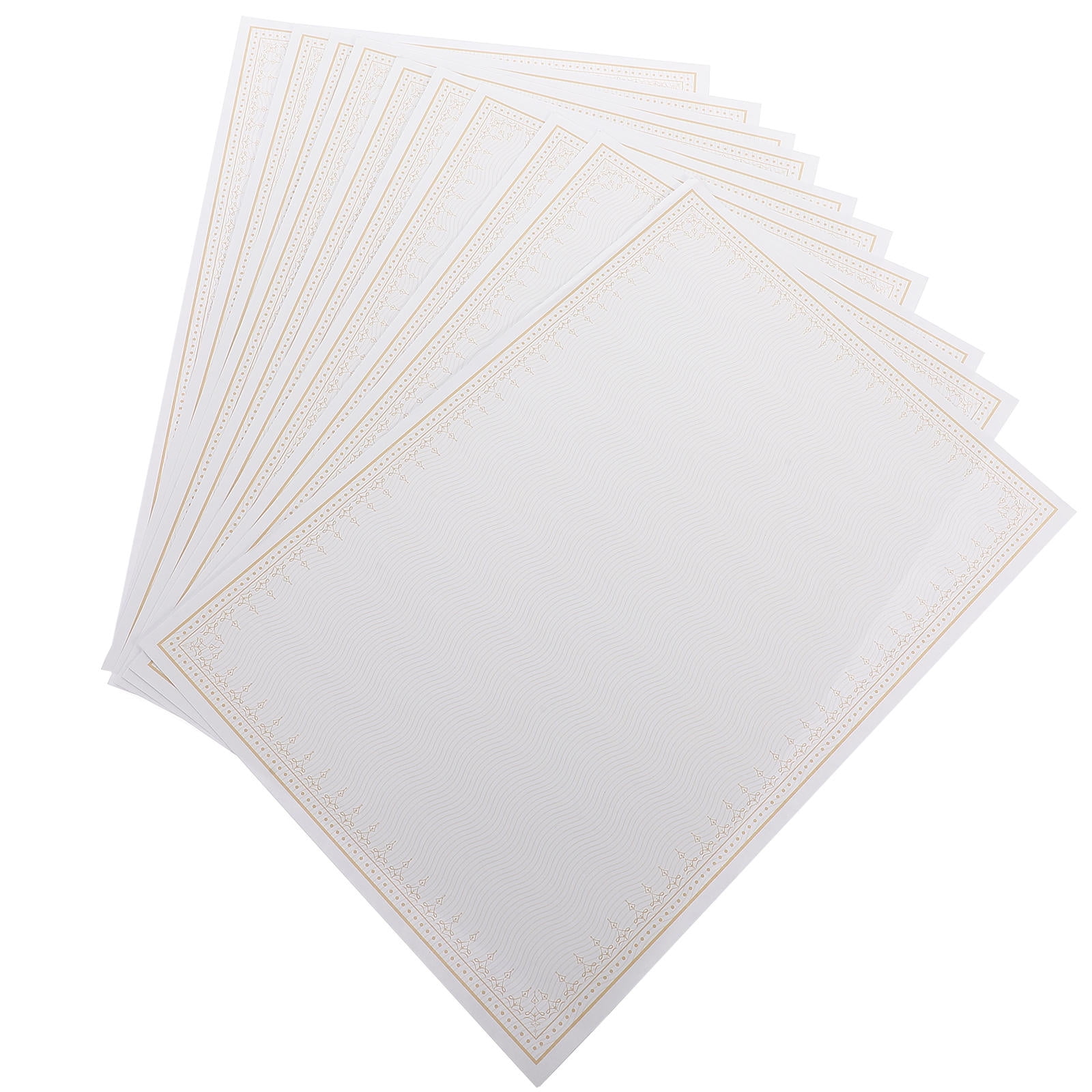 MLINS 10 Sheets of Printable Blank Certificate Paper for Graduates ...