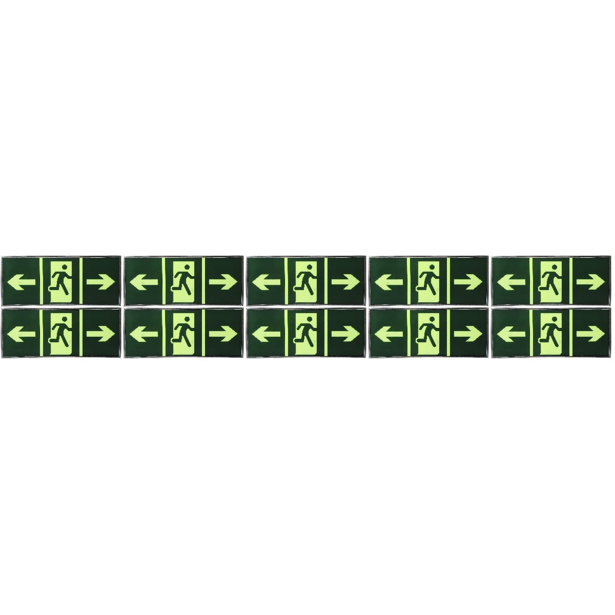 MLINS 10 pcs Acrylic Emergency Exit Sign Luminous Exit Sign Indicator ...