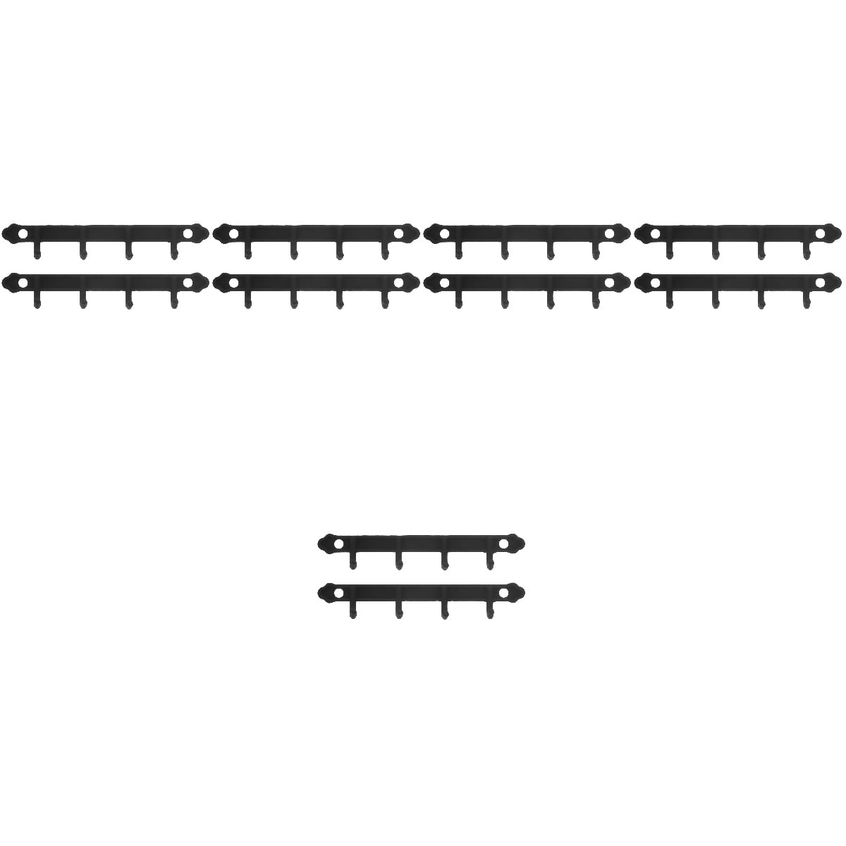 MLINS 10 pcs Dollhouse Coat Hooks Miniature Wall Mounted Hooks Rack ...