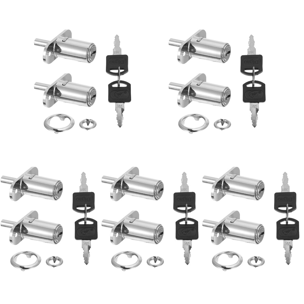 MLINS 10 pcs Drawer Push Plunger Lock Cabinet Plunger Lock For Desk ...