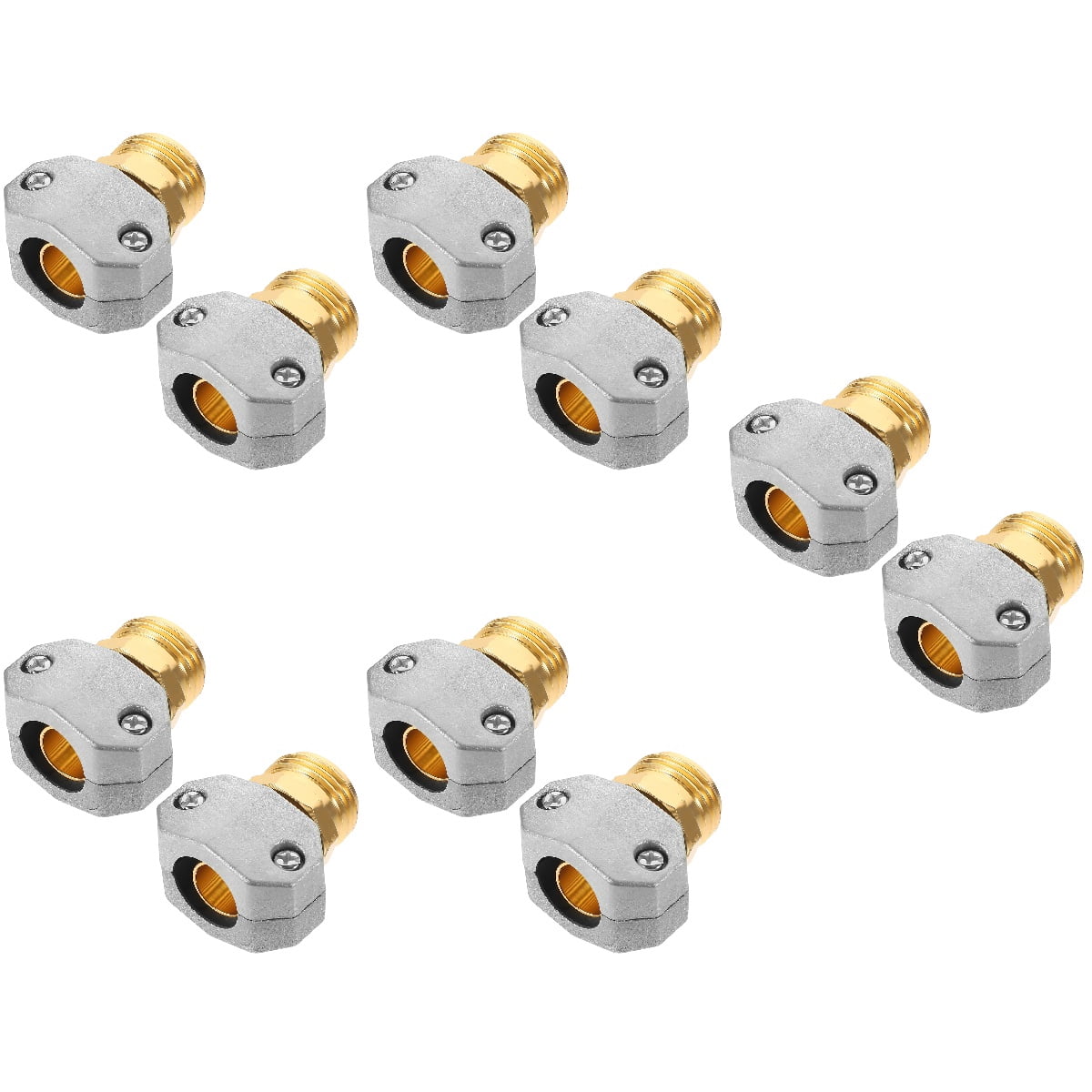 MLINS 10 pcs Garden Hose End Metal Garden Hose Adapter Fitting Garden ...