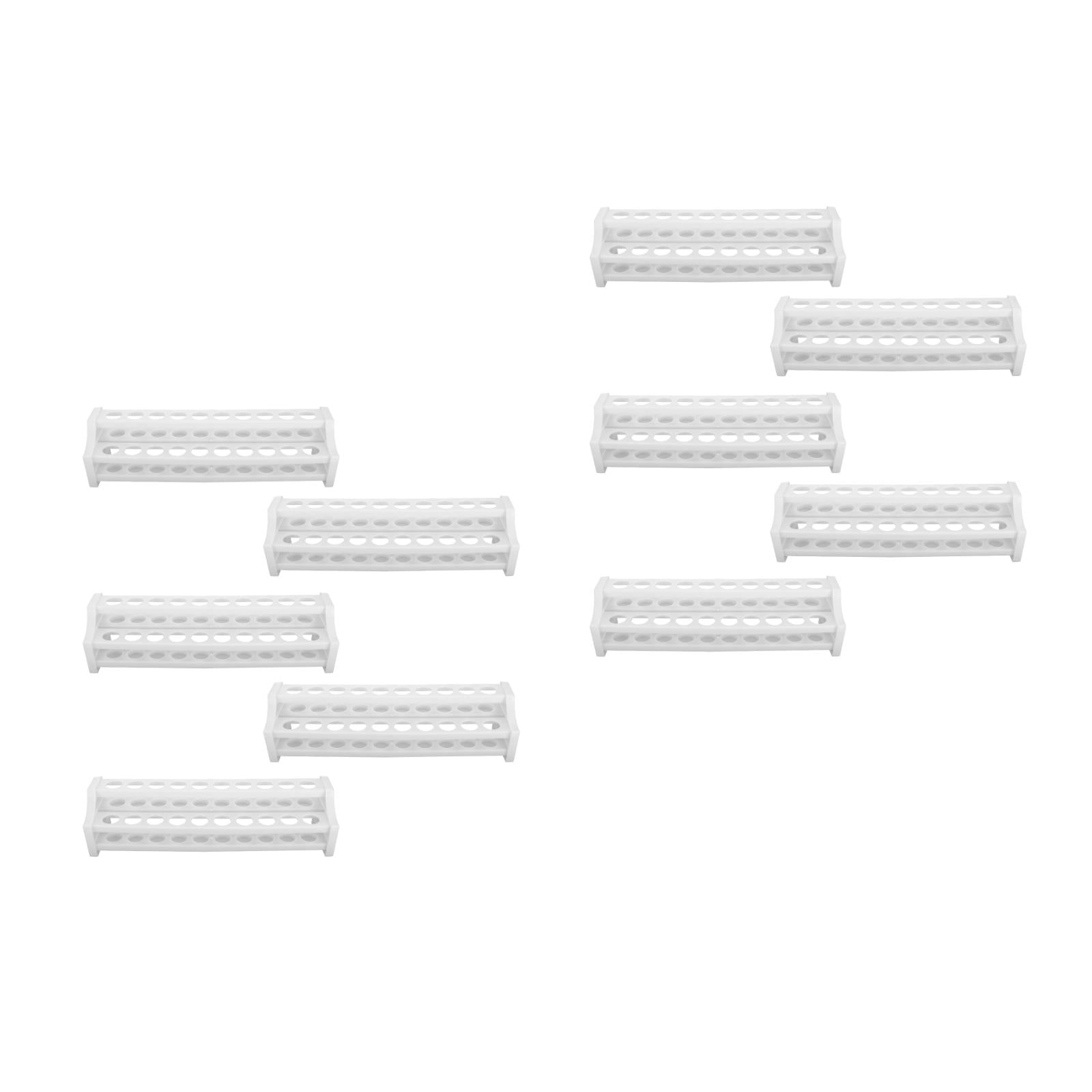 MLINS 10 pcs Perforated 15mm Test-tube Holder Detachable 20-holes Test ...