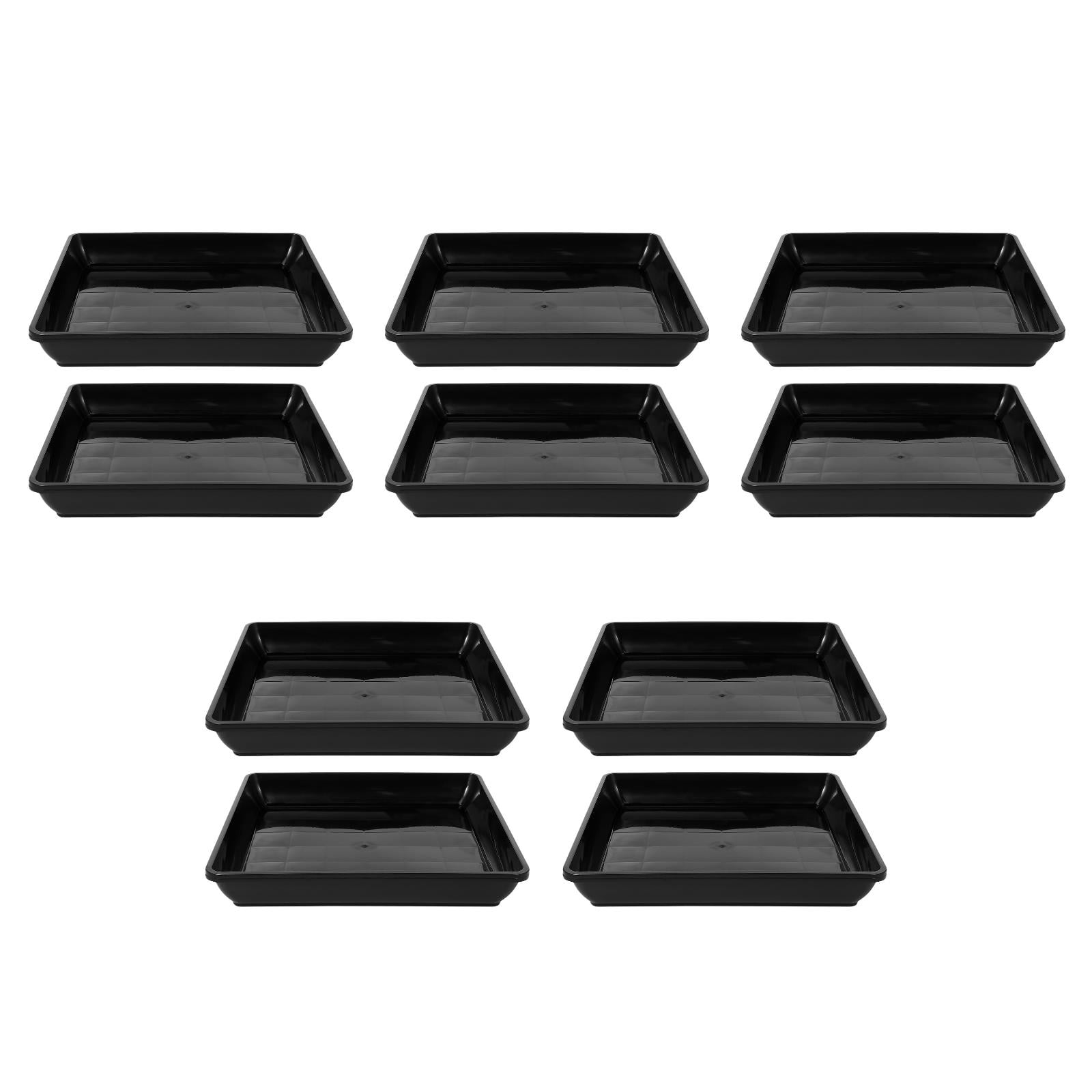 MLINS 10 pcs Plant Drip Trays Plastic Plant Trays Plant Drainage Tray ...
