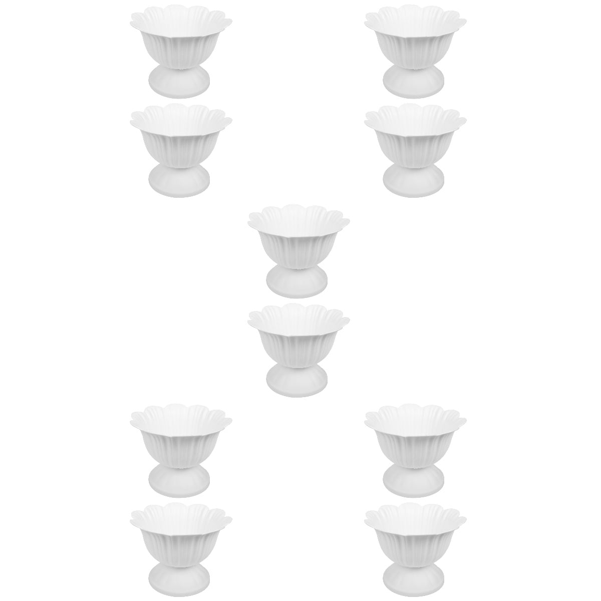 MLINS 10 pcs Plastic Flower Pots Flower Holders Wedding European-style ...