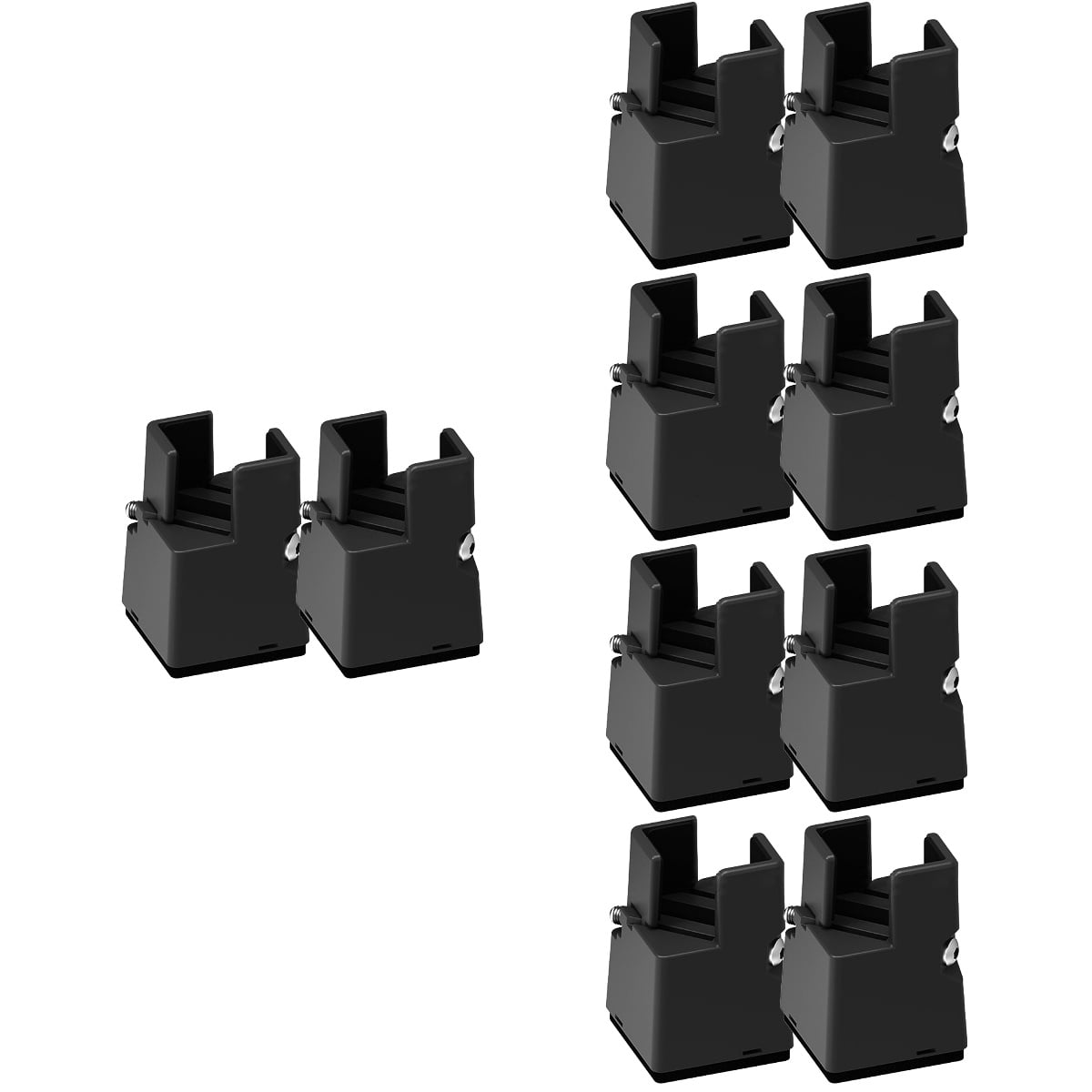 MLINS 10 pcs Platform Bed Riser Bed Raising Block 22-42mm Adjustable ...