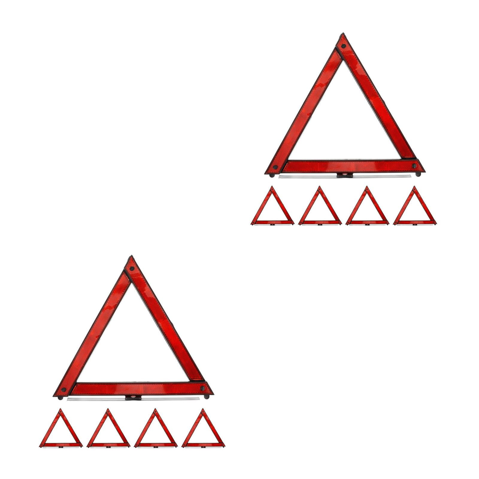 MLINS 10 pcs Roadside Car Kit Foldable Reflective Triangles Warning ...