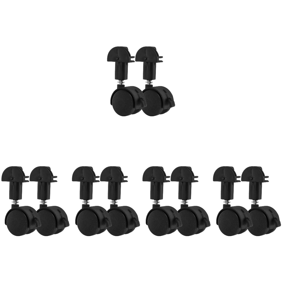 MLINS 10 pcs Stem Casters Wheels Replacement Wheels Caster Wheels for ...