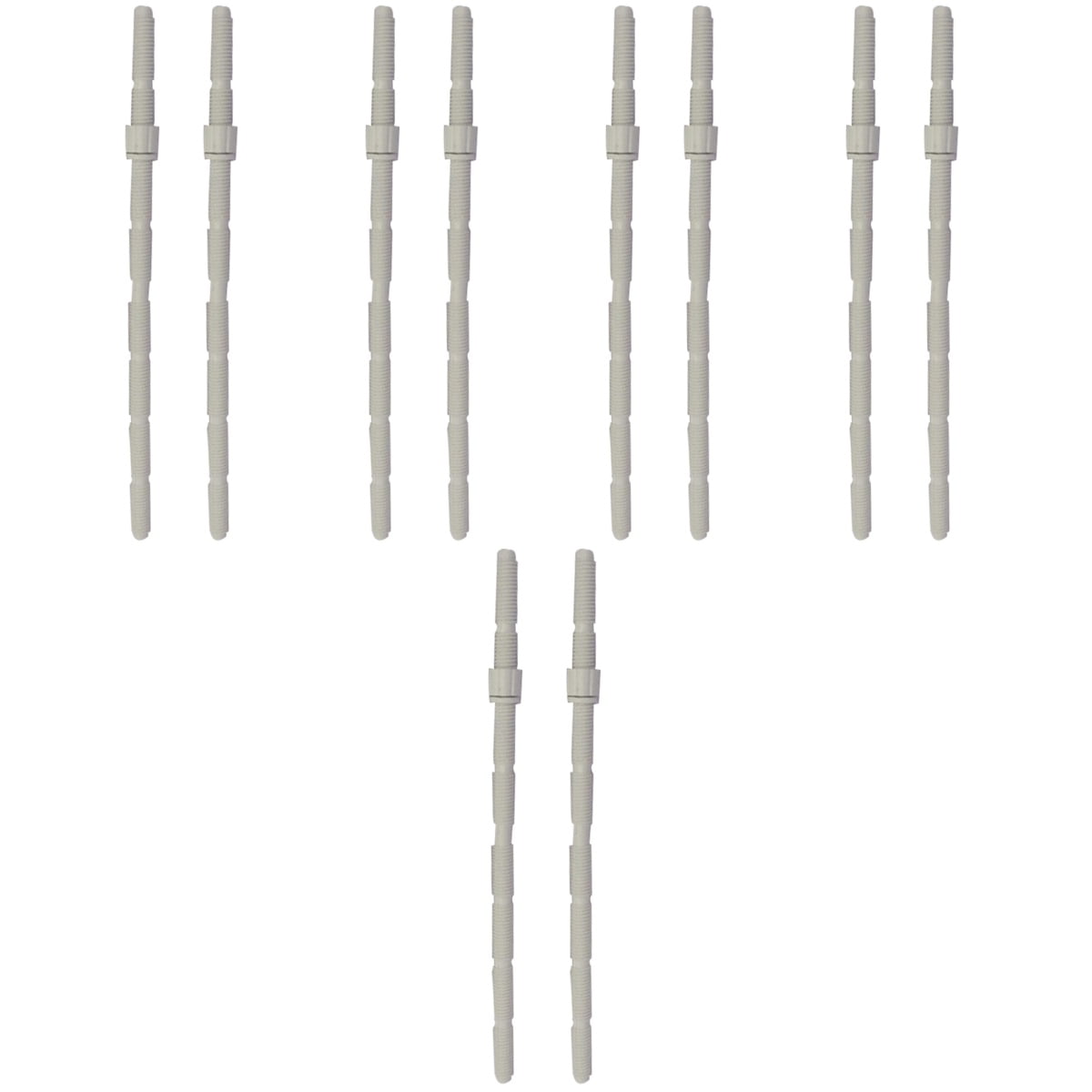 MLINS 10 pcs Toilet Button Rods Replacement Dual Push Toilet Flush ...