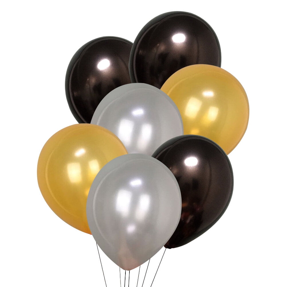 MLINS 100 Pcs Birthday Party Decoration Assorted Color Balloons 10.00X6 ...