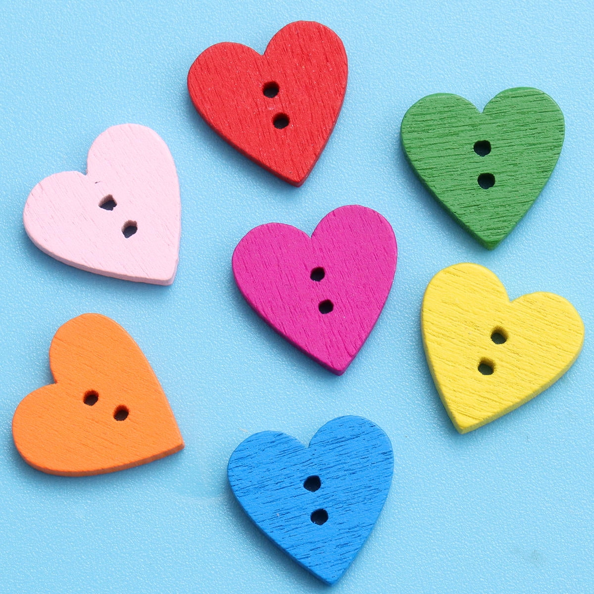 MLINS 100 Pcs Buttons for Crafts Small Fastener Pins Handmade Child ...