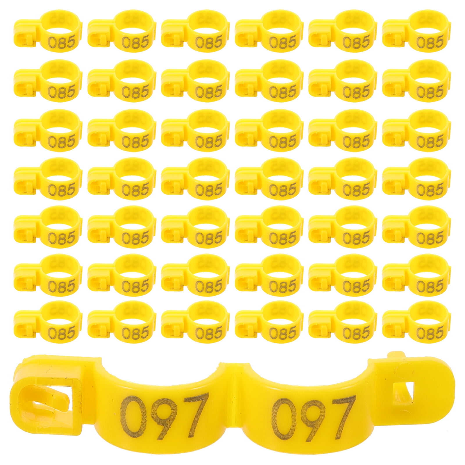 MLINS 100 Pcs Disposable Chicken Leg Ring Swing Costume Thighs Yellow ...