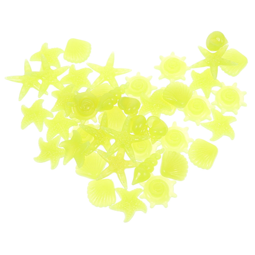 MLINS 100 Pcs Fish Tank Resin Rocks Landscaping Clear Funnel Decor ...