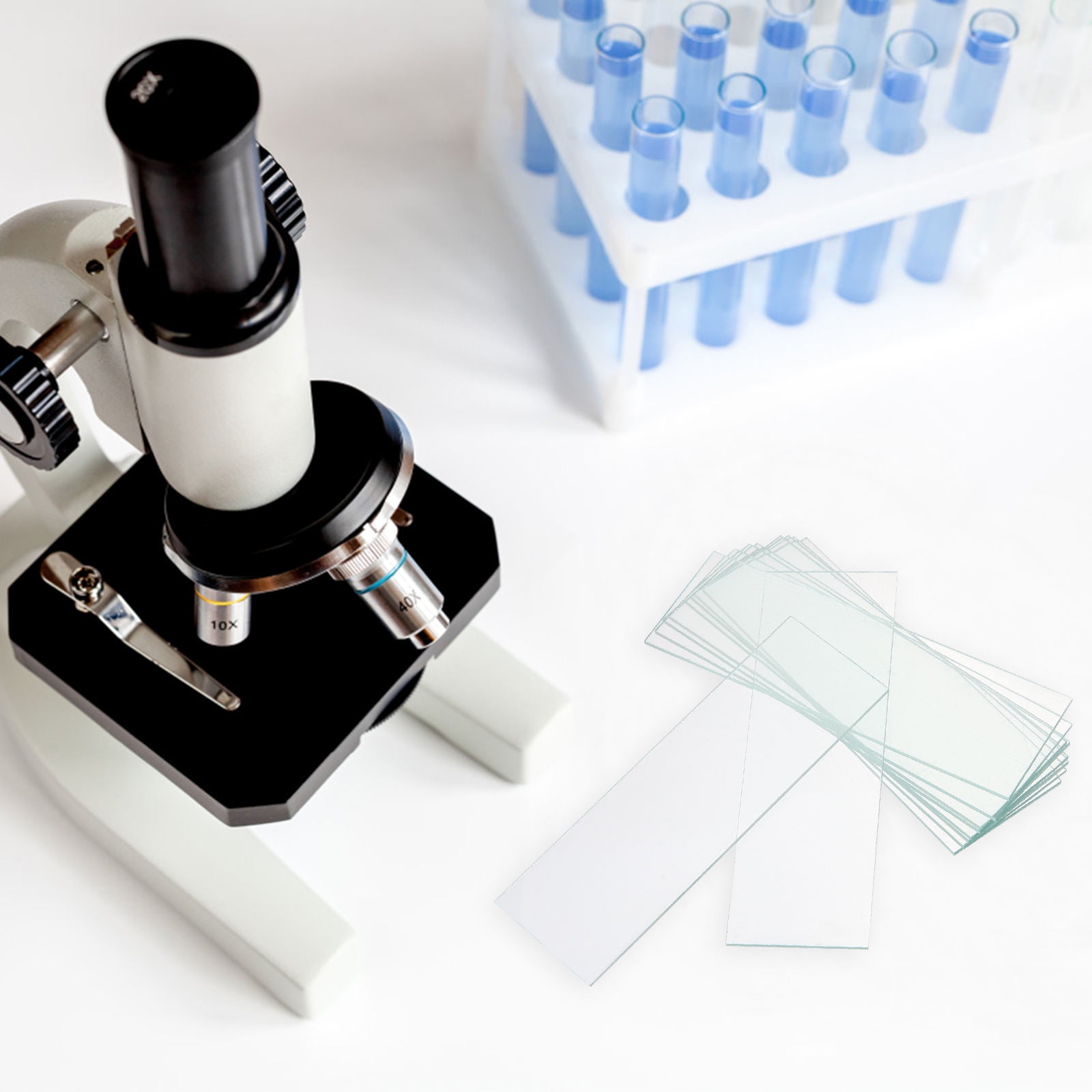 MLINS 100 Pcs Glass Slide Your Clear Slides Laboratory Prop Transparent ...