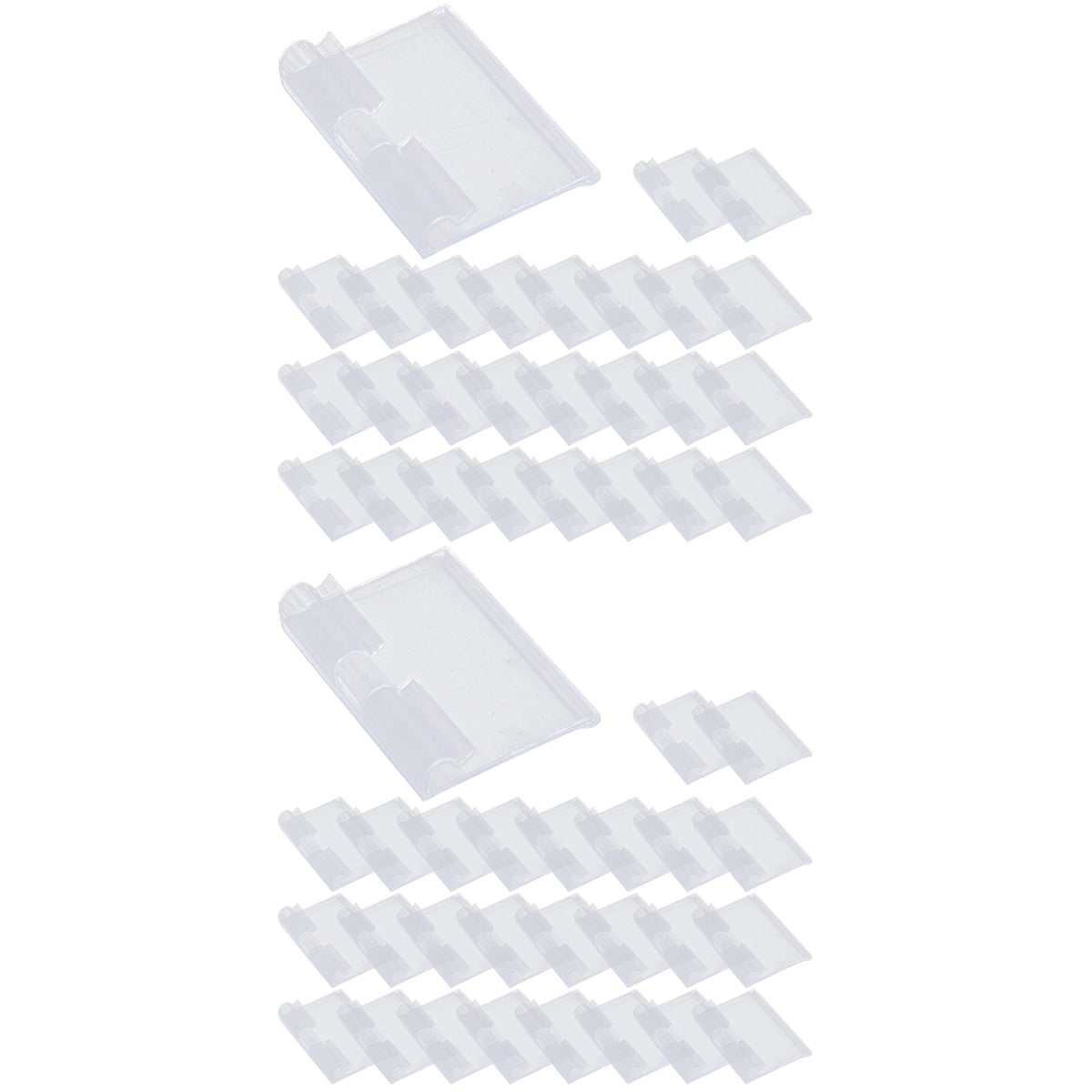 MLINS 100 Pcs Label Holders Sign Display Stands Shop Label Holders ...