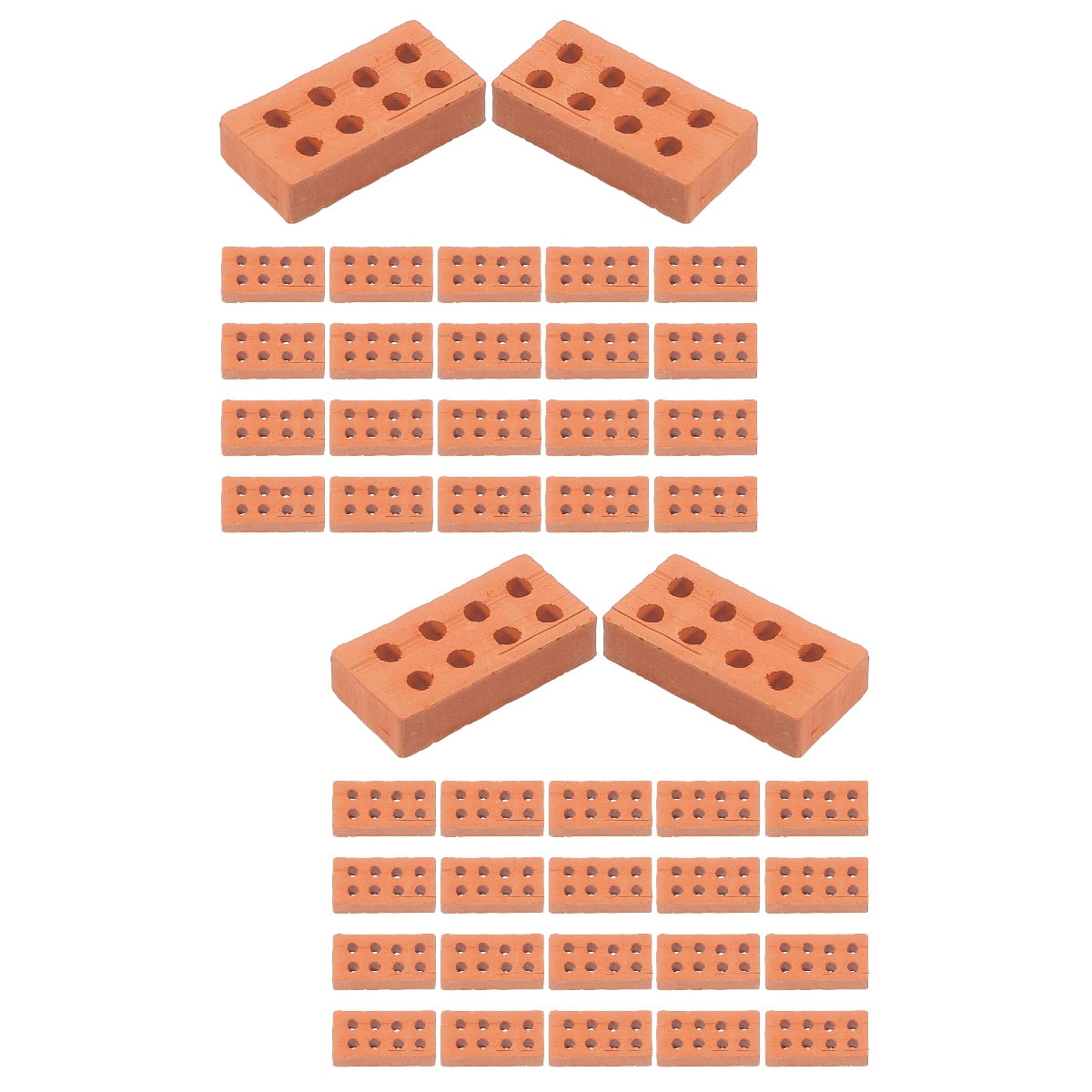 MLINS 100 Pcs Mini Bricks Models Miniature Bricks Landscaping Bricks ...