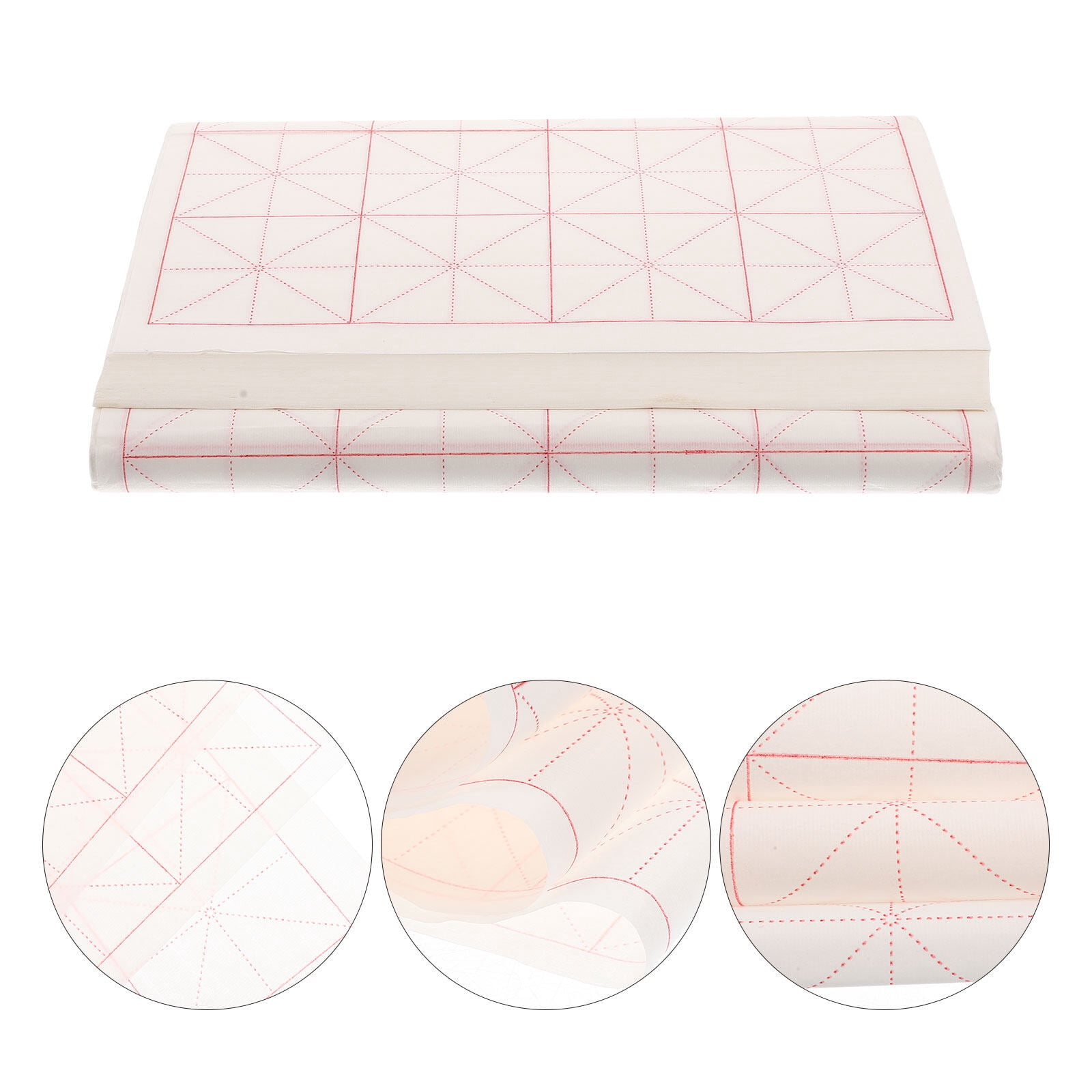 MLINS 100 Pcs Parchment Grid Rice Paper Professional Calligraphy ...