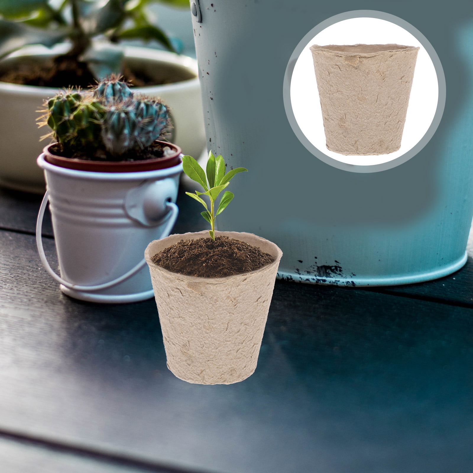 MLINS 100 Pcs Potted Nursery Cup Organic Plant Markers Sustainable ...