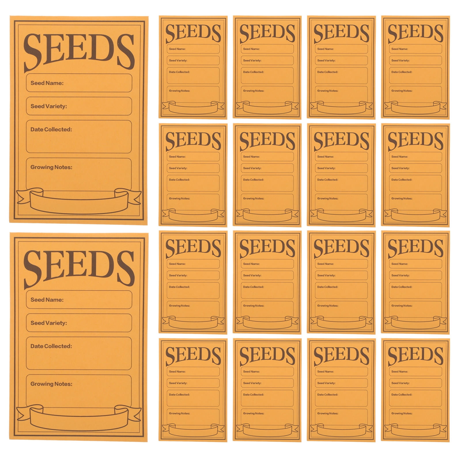 MLINS 100 Pcs Seed Envelope Plants Storage Organizer Packet Seeds ...