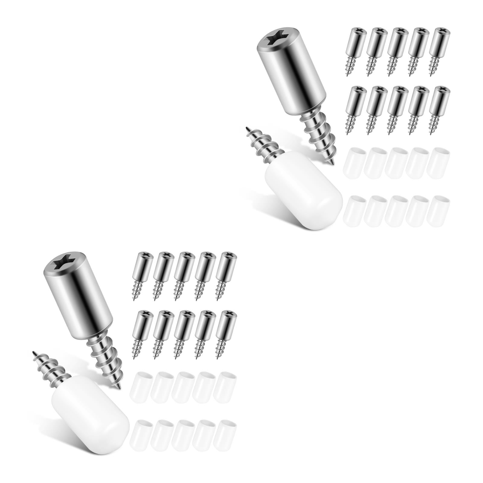 MLINS 100 Pcs Shelf Support Pegs Self-Tapping Screws Metal Shelf ...