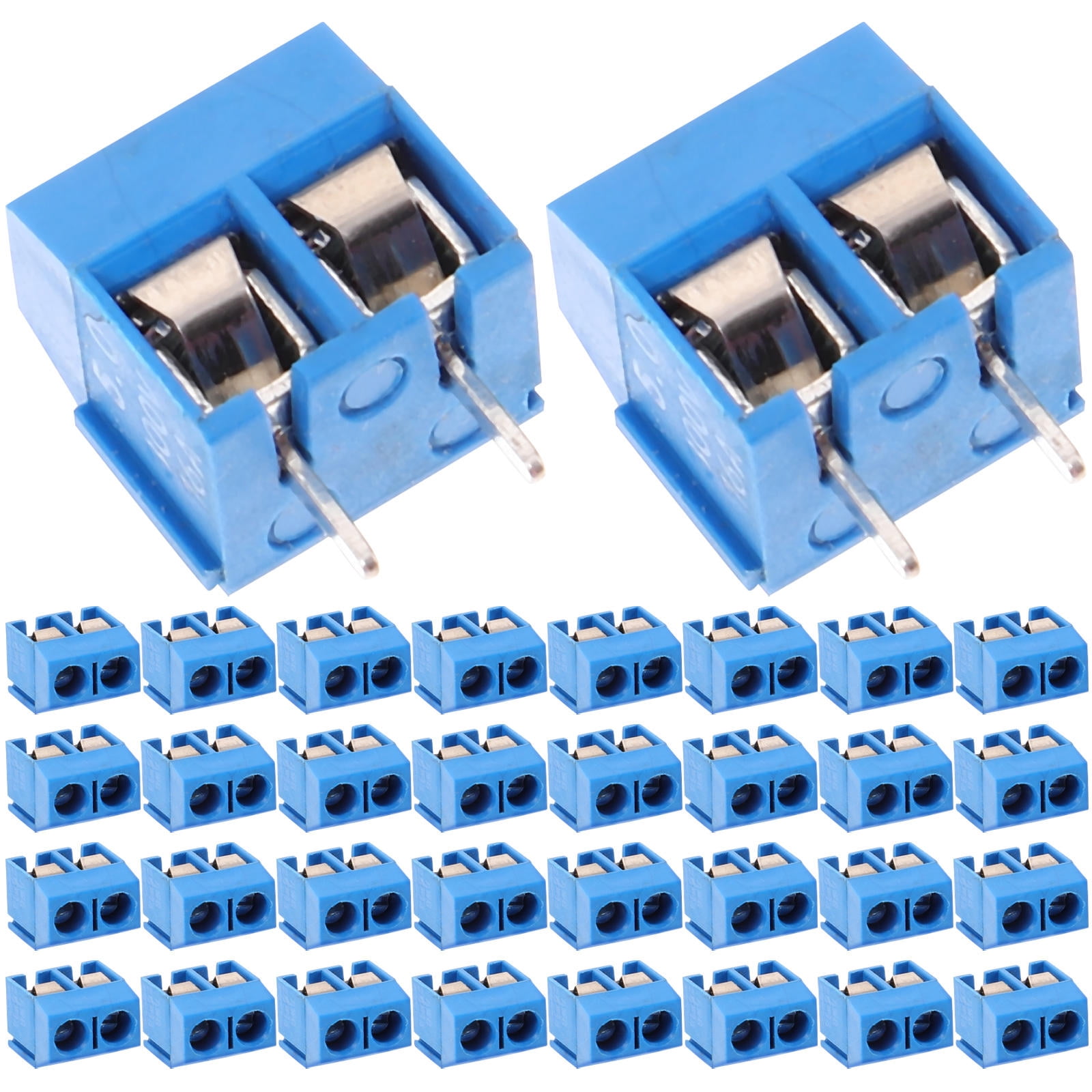 MLINS 100 Pcs Spade Terminal Connectors Terminals Straight Pin Block ...