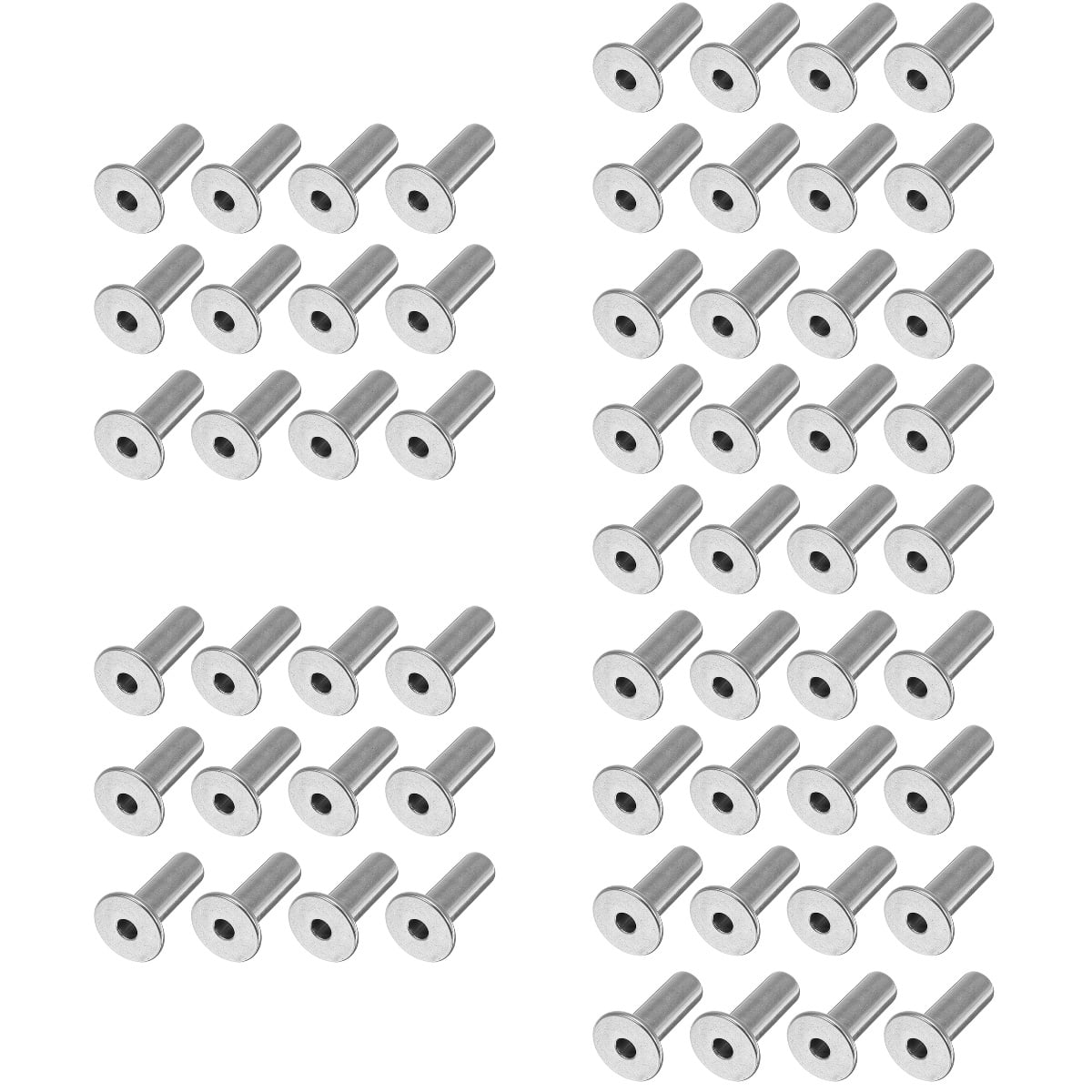MLINS 100 Pcs Stainless Cable Railing Kits Protector Sleeves for Stair ...