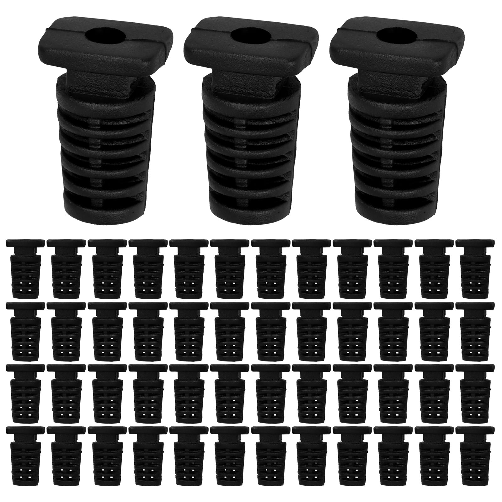 MLINS 100 Pcs Strain Relief Cord Grip Cable Grips for Cords Black ...