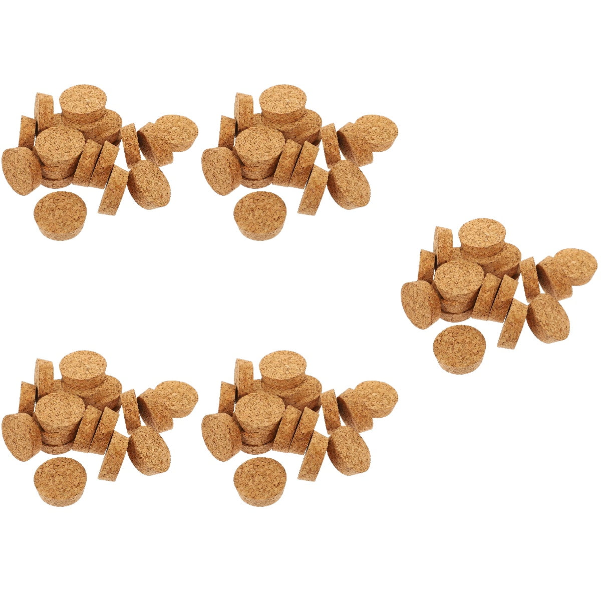 MLINS 100 Pcs Wooden Cork Bung Stopper Natural Wood Wine Corks Craft ...