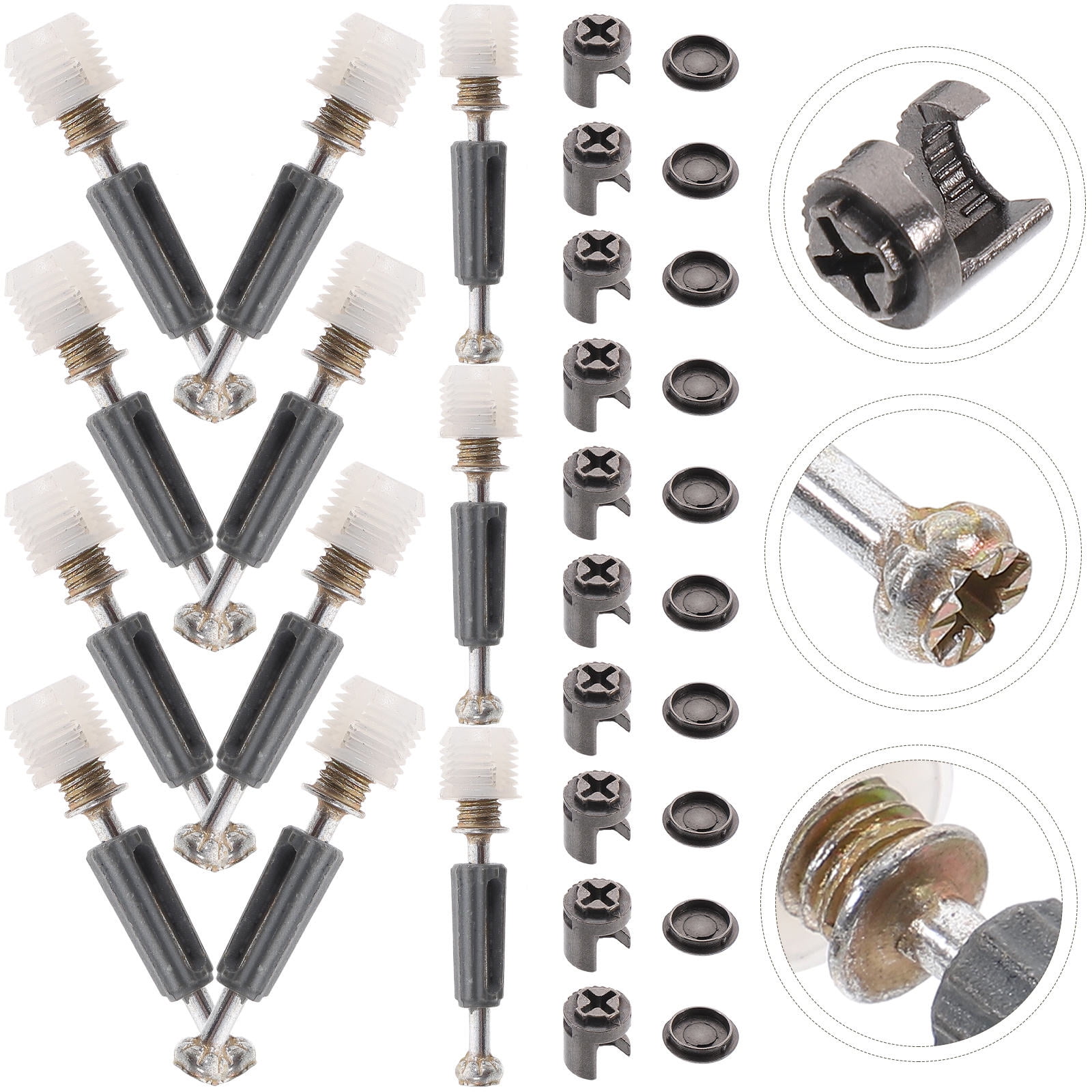 MLINS 100 Sets Cabinet Connectors Furniture Fittings Kit Anti-rust ...
