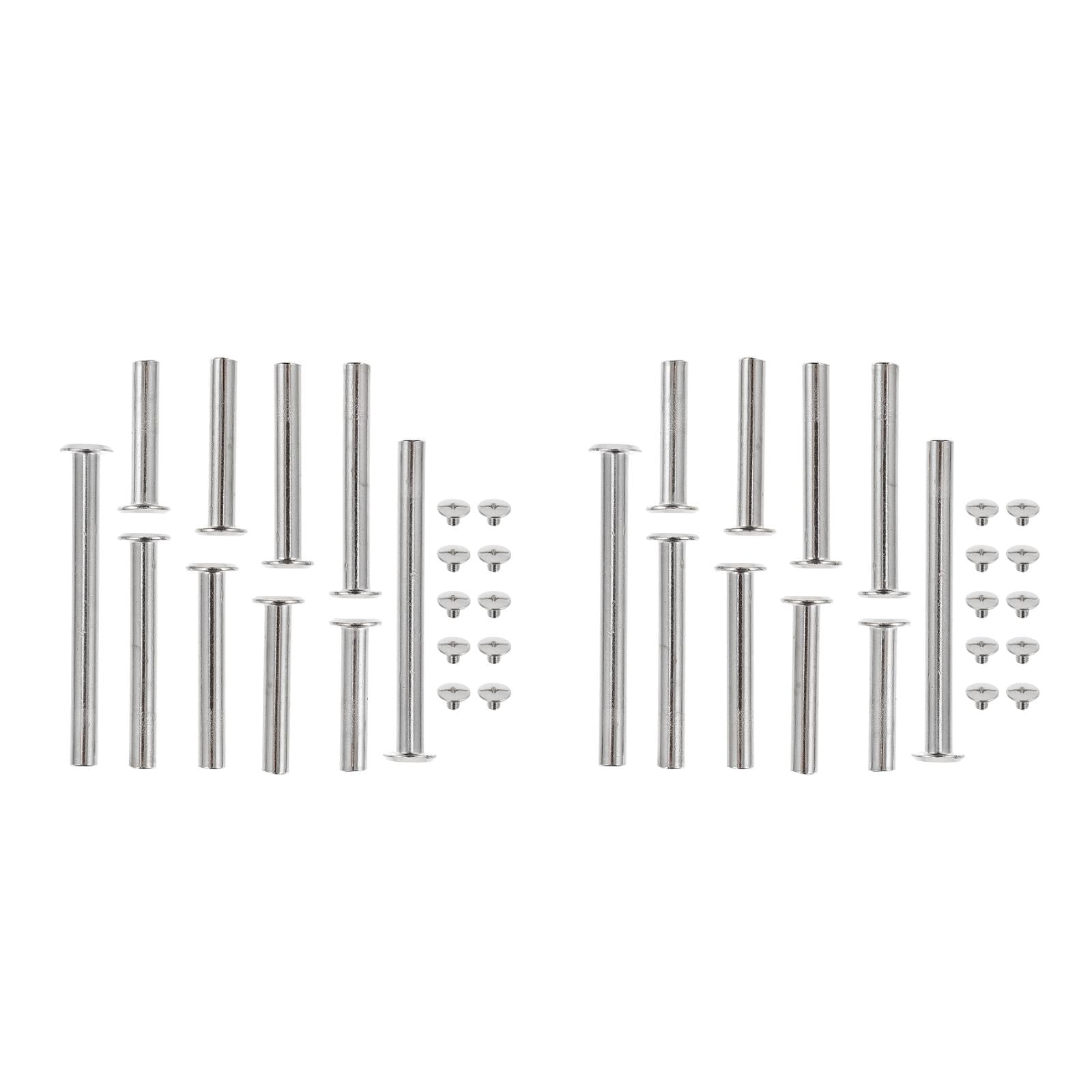 MLINS 100 Sets Chicago Screws Assorted Metal Rivets Screw Rivets ...