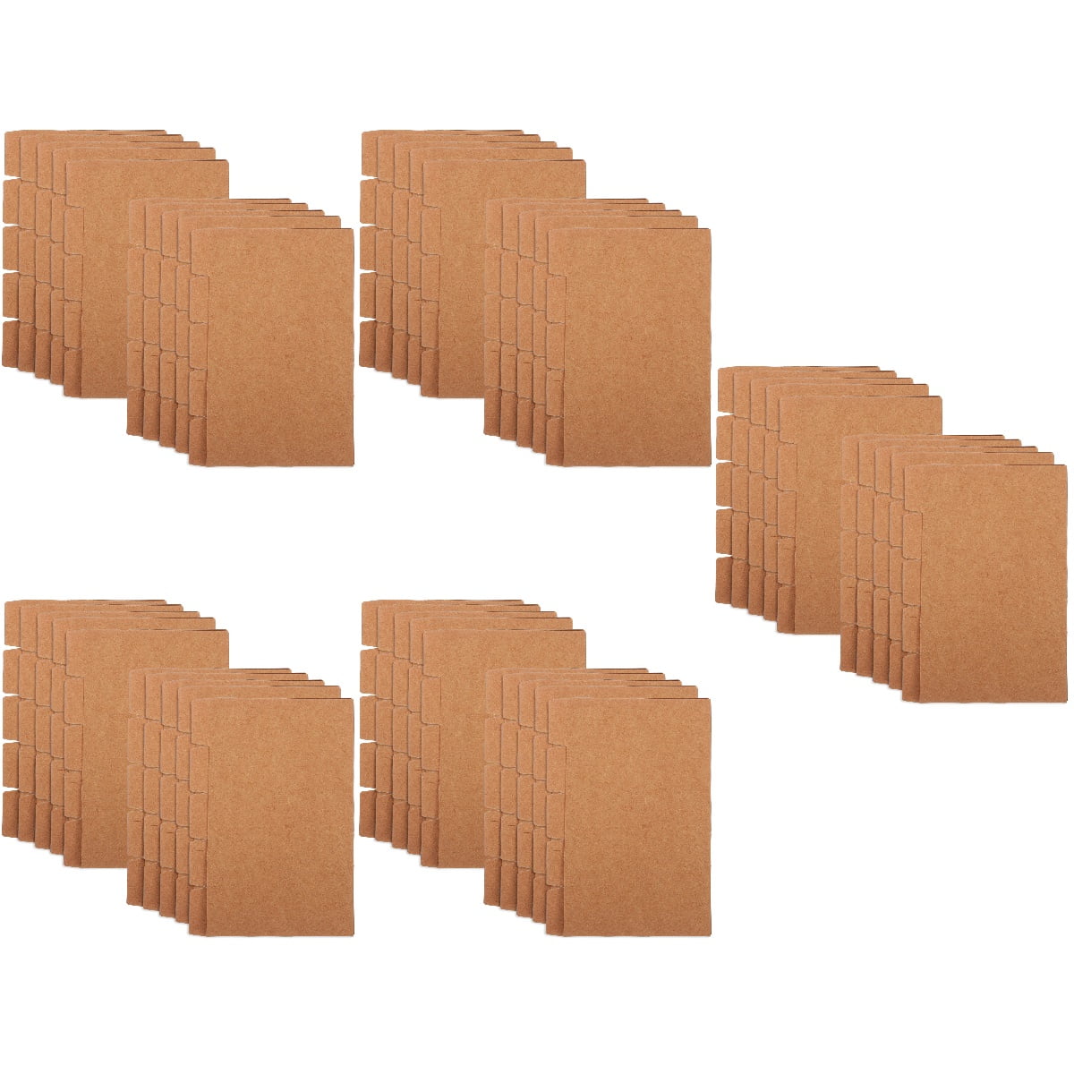 MLINS 100 Sets of Professional Tab Dividers Portable Binder Dividers ...