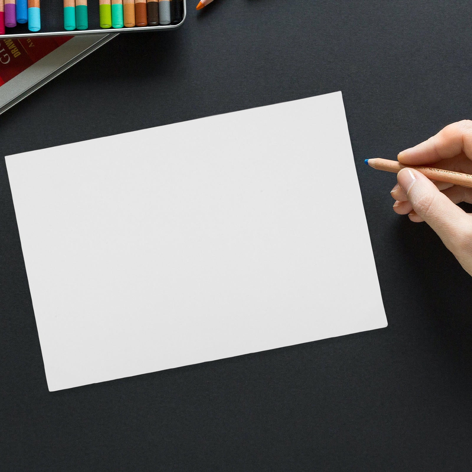 MLINS 100 Sheets A4 Art Paper for Kids Drawing Blank Painting Sketching ...