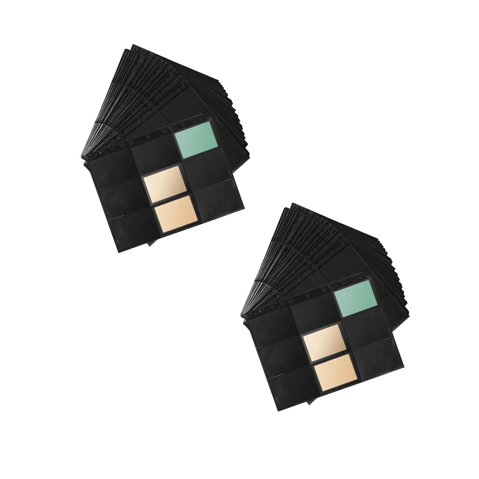 MLINS 100 Sheets Card Binder Pages Card Sleeves Binder Sheets Photocard ...