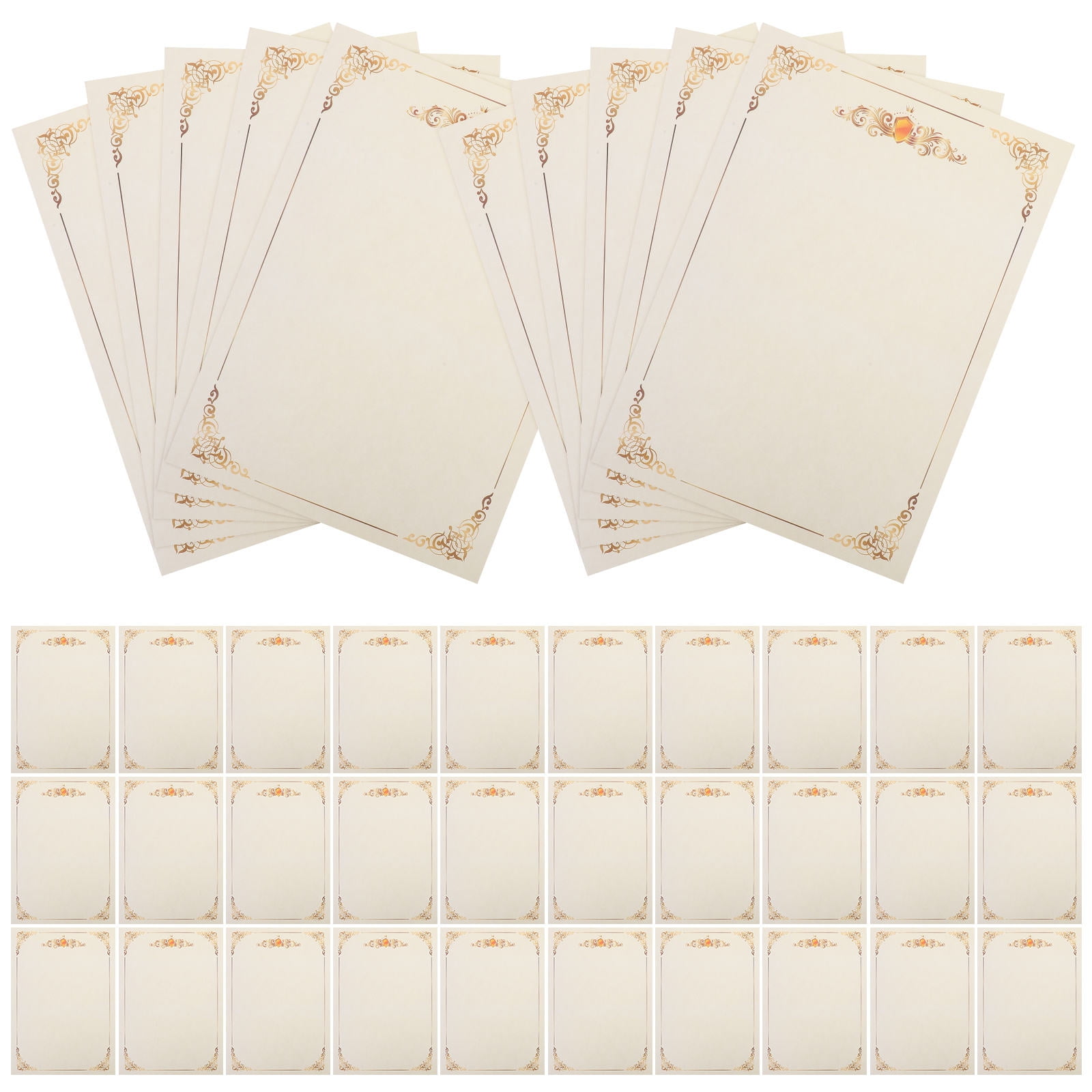 MLINS 100 Sheets School Certificate Paper Blank Honor Paper Award Paper ...