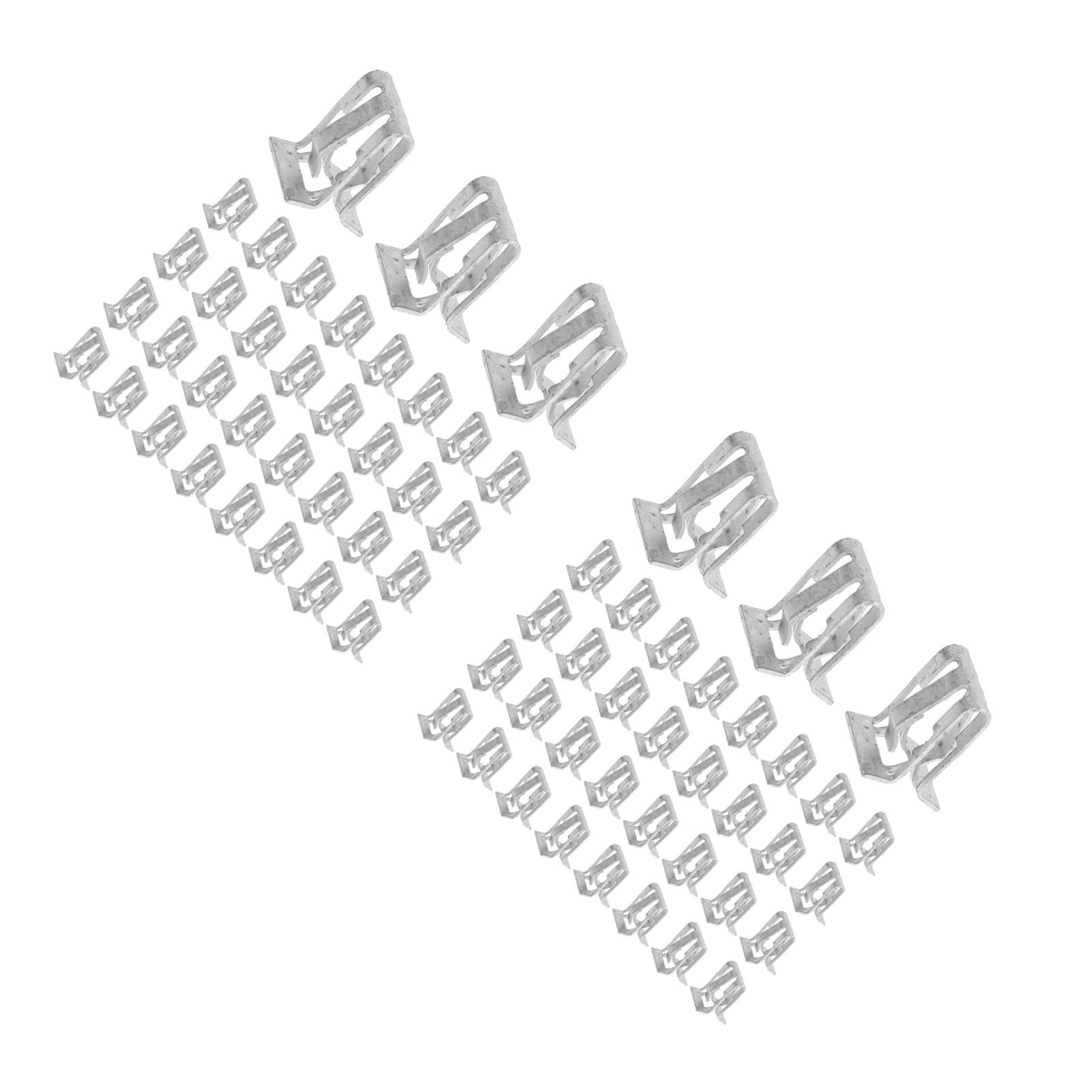 MLINS 100 pcs Carbon Steel Retainer Clips Interior Trim Clips Fastener ...