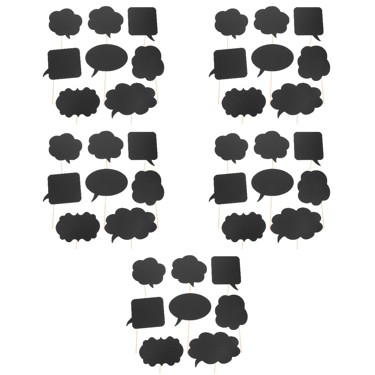 MLINS 100 pcs Chalkboard Sign Photo Booth Props DIY Selfie Photo Props ...