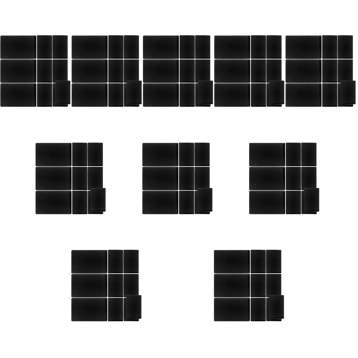 MLINS 100 pcs Engraved Business Cards Metal Name Cards Blank Metal ...