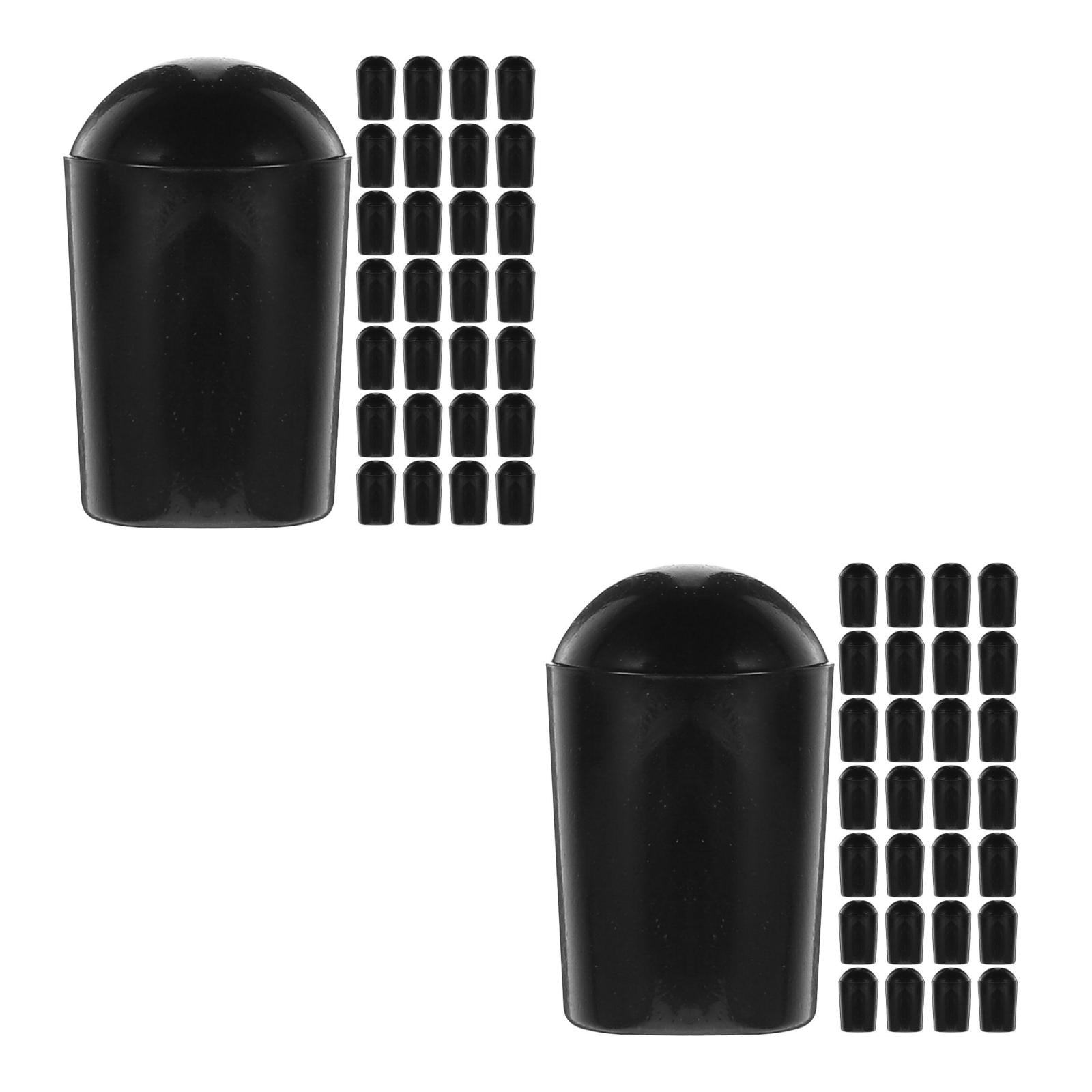 MLINS 100 pcs PVC End Caps for Wire Metal Tubing Rubber Tips Shelf ...